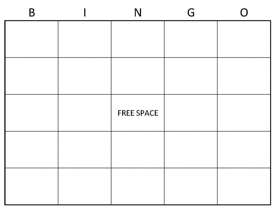 Bingo Card Template Free Printable Daily FREE Printable